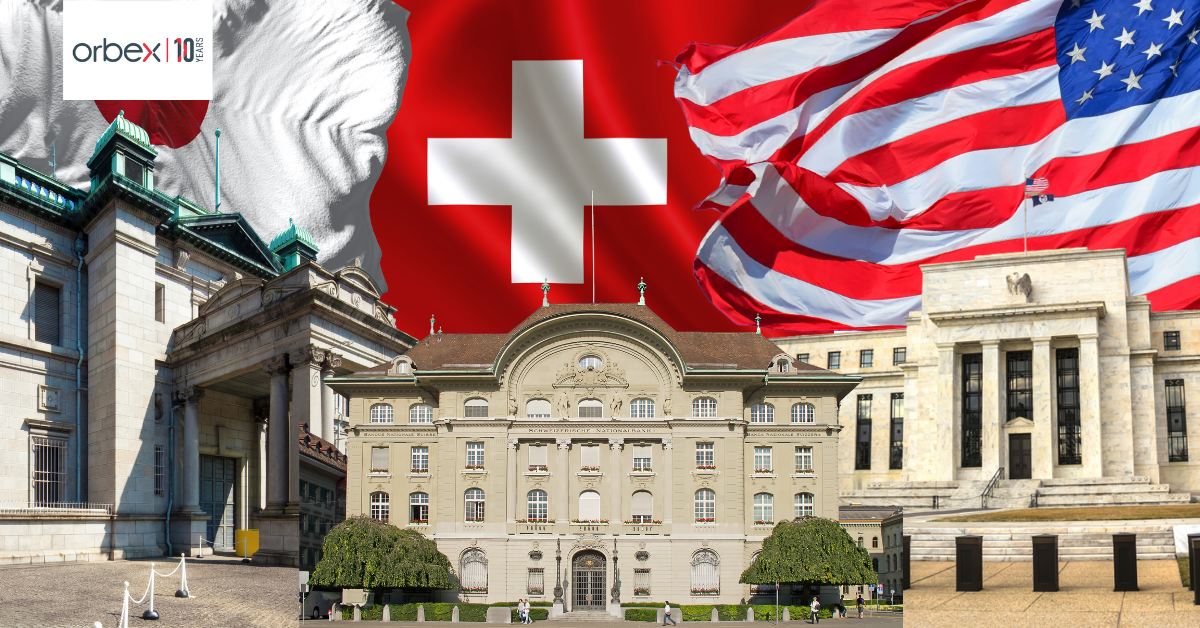 All You Need To Know About the Upcoming FOMC, BOJ & SNB Meetings - Orbex Forex Trading Blog